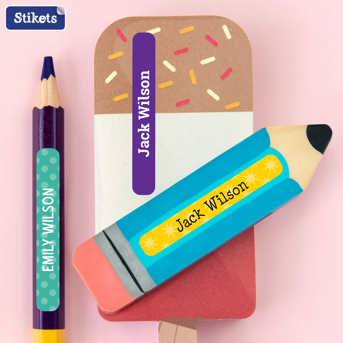 Small Name Stickers - Stikets