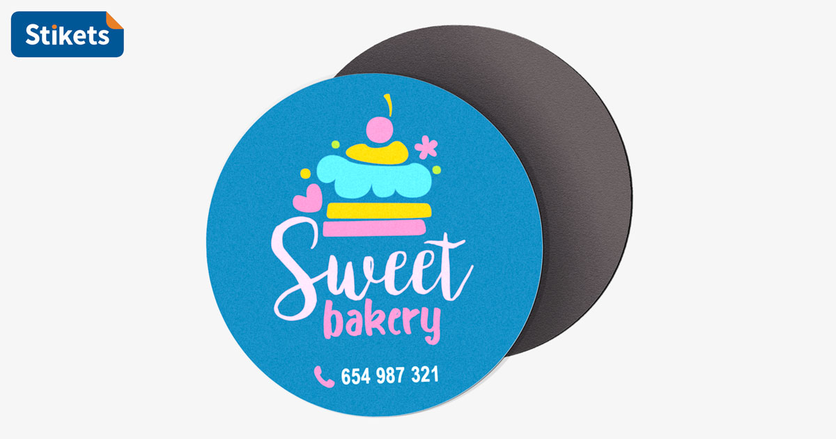 Personalised Round Magnets - Stikets