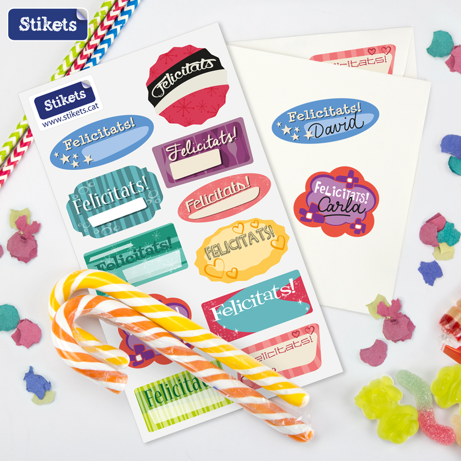Stickers for gifts. Model B - Stikets