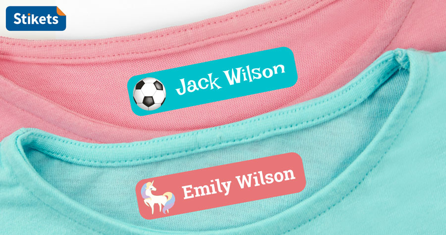Iron on name labels for clothes - Stikets