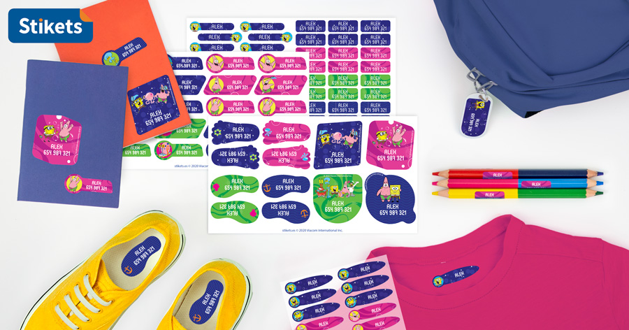 SpongeBob SquarePants Labels Pack - Stikets