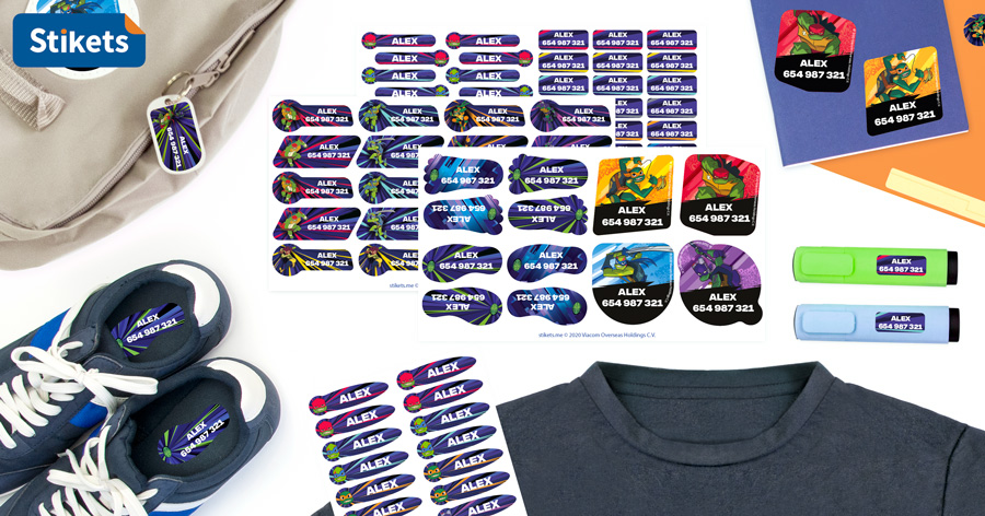 The Ninja Turtles Label Pack - Stikets