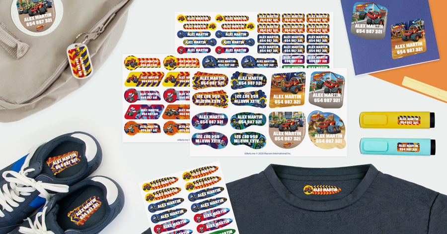 Blaze Name Label Pack - Stikets