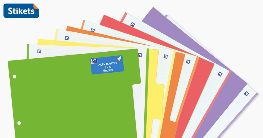 Assorted Colors Folder Separators - Stikets