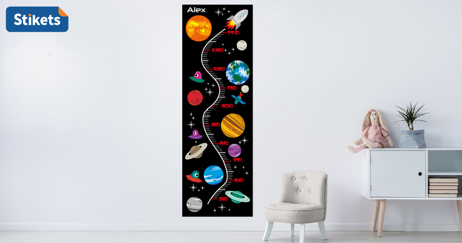 Personalised Solar System Height Chart - Stikets