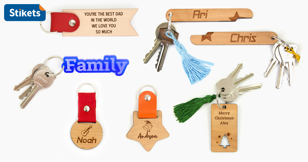 Personalised Key Rings - Stikets