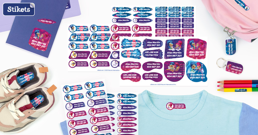 Shimmer and Shine Label Pack - Stikets