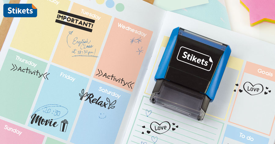 Rectangular Stamp with Text - Stikets