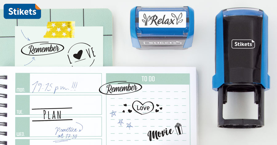 Stamps with sentences - Stikets