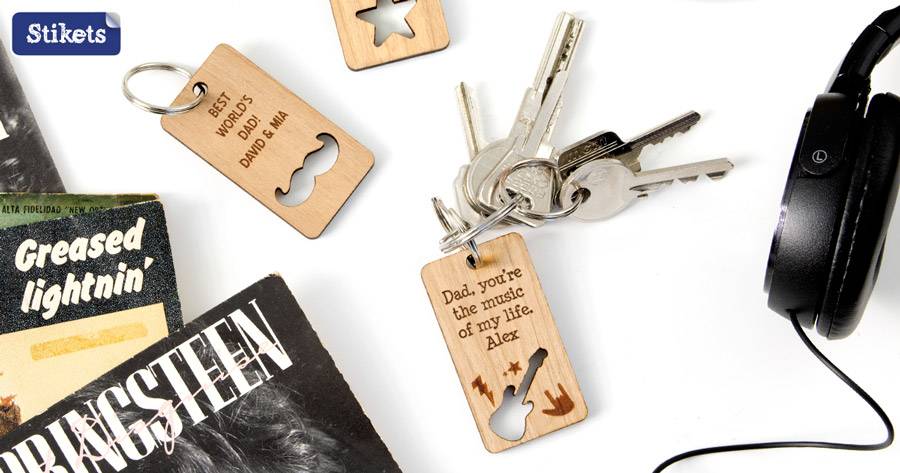 Custom Wooden Key Rings - Stikets